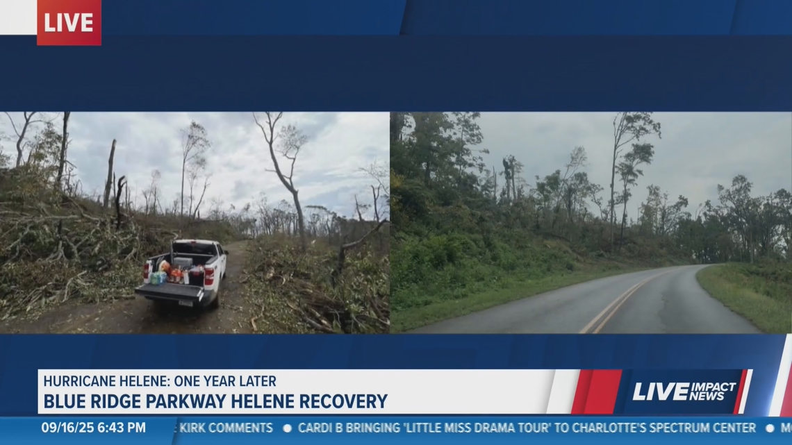 Blue Ridge Parkway Reopens: How it looks before and after Helene ...