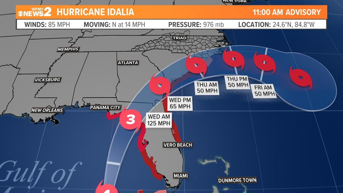 Idalia now a hurricane, could rapidly strengthen to a category 3 today ...