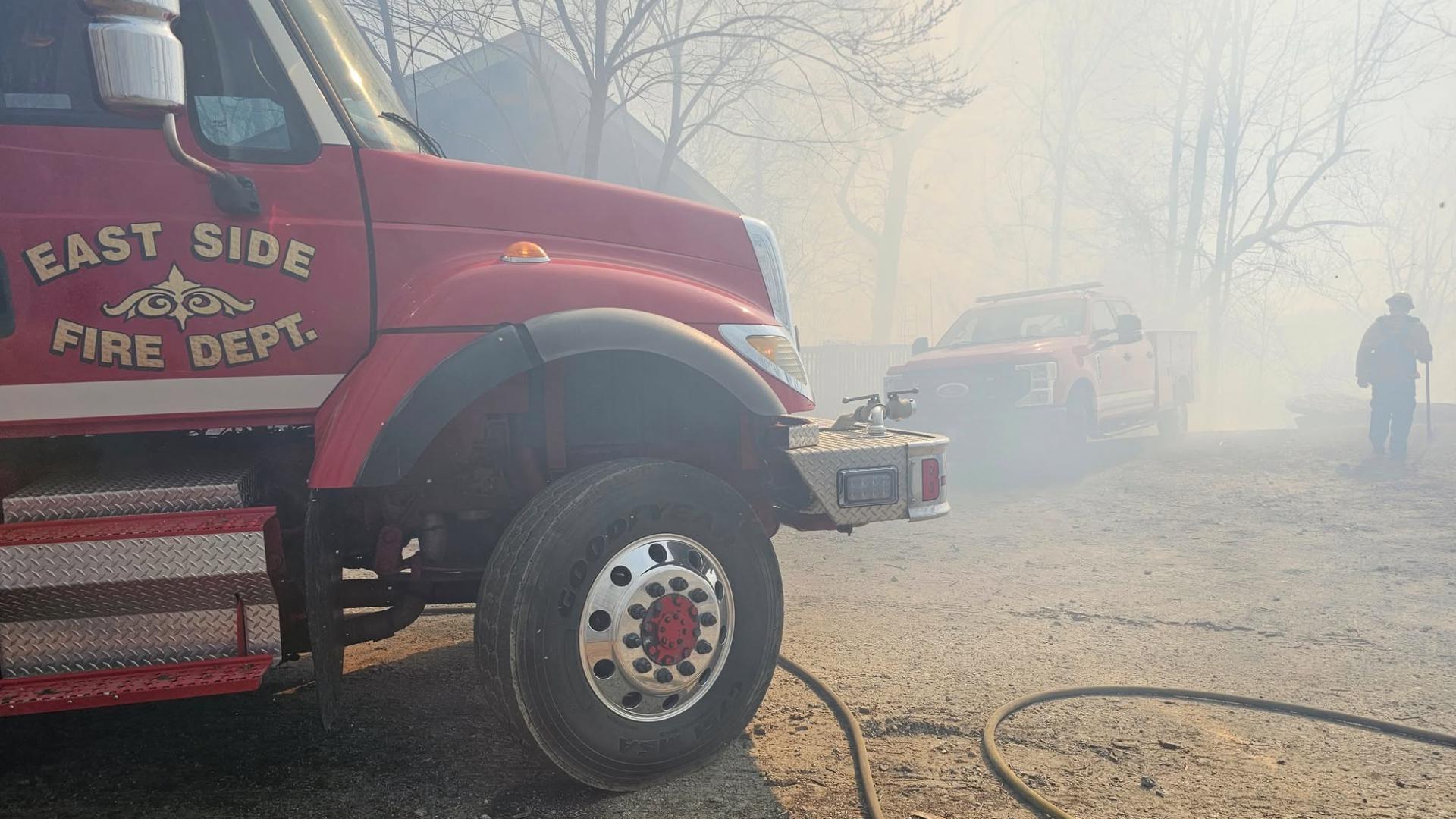 Randolph County firefighters help Polk County in battling massive ...