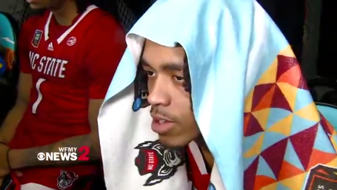 Postgame interview with NC State's Breon Pass after Final Four loss ...