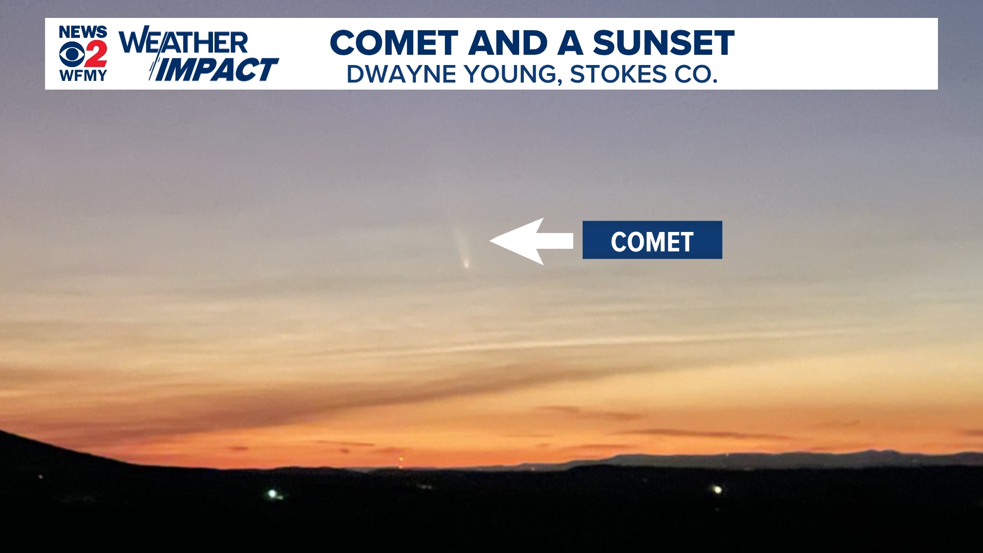 A rare comet could be seen across the Triad sky Sunday night ...