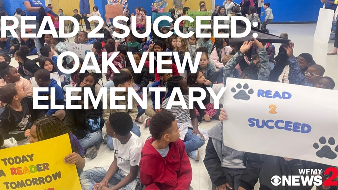 Read 2 Succeed visits Oak View Elementary in High Point | wfmynews2.com
