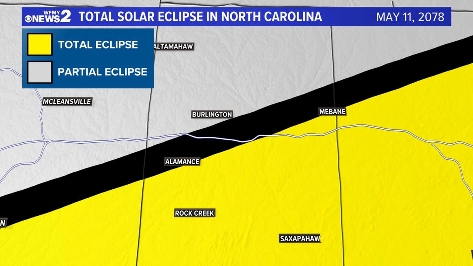 Next total solar eclipse in North Carolina | May 11, 2078 | wfmynews2.com