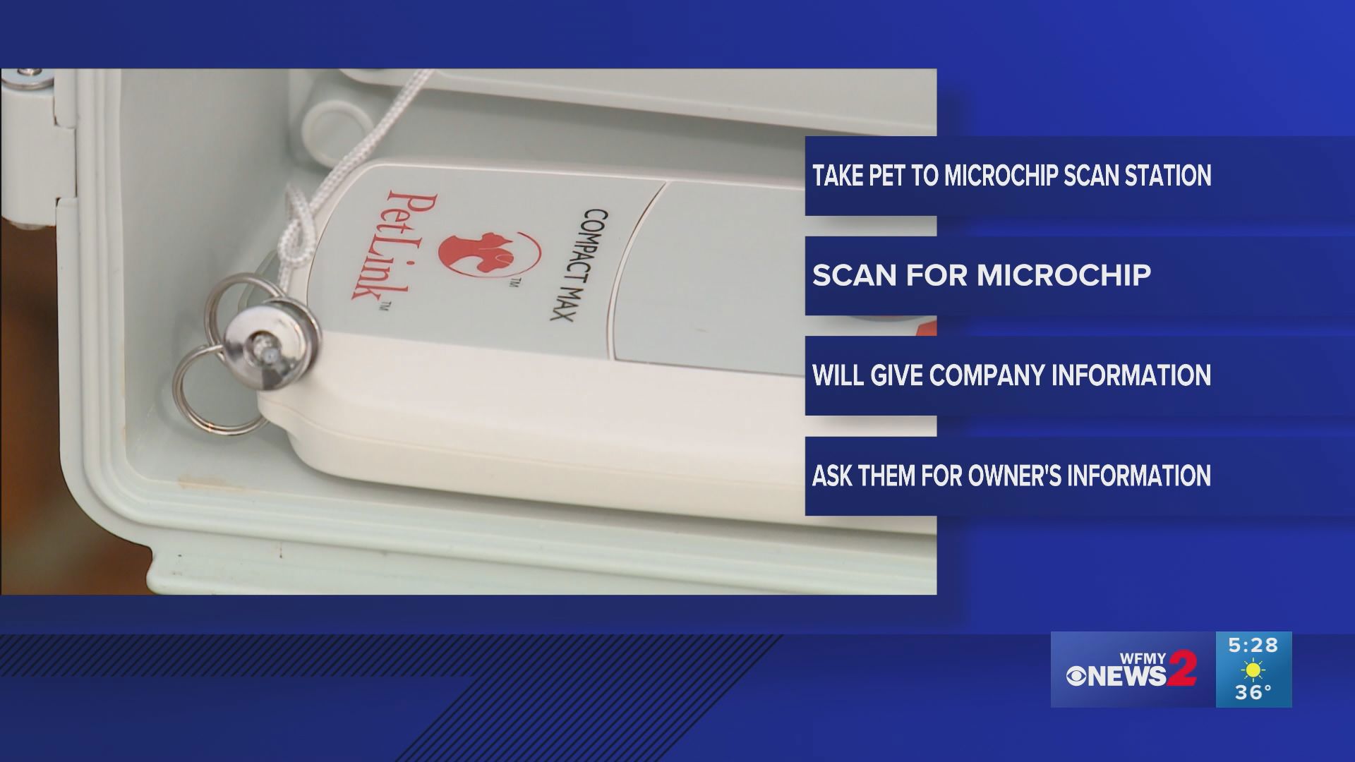 New pet microchip scan stations | Alamance County, NC | wfmynews2.com