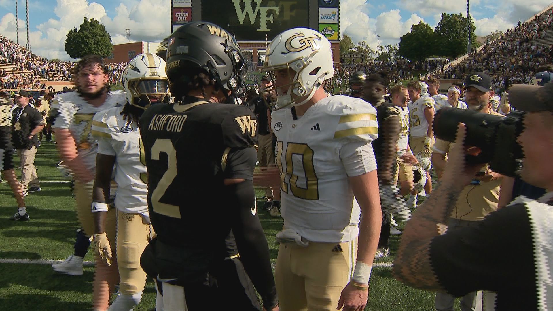 Postgame interview with Wake Forest QB Robby Ashford after loss to No ...