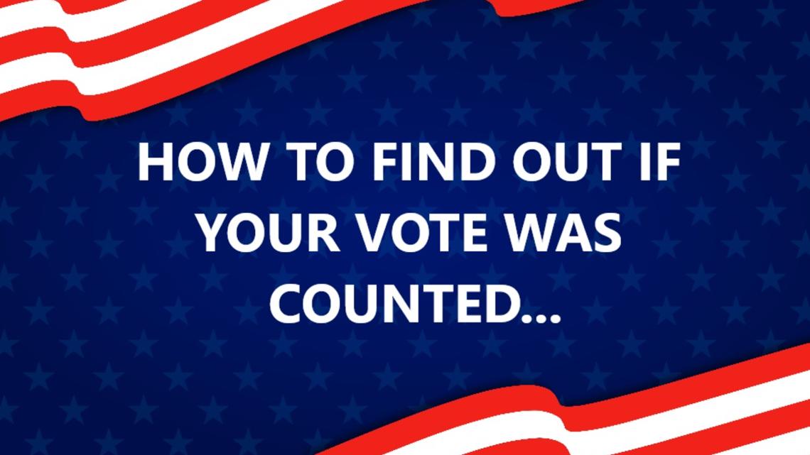 How you can check to make sure your vote counted | wfmynews2.com