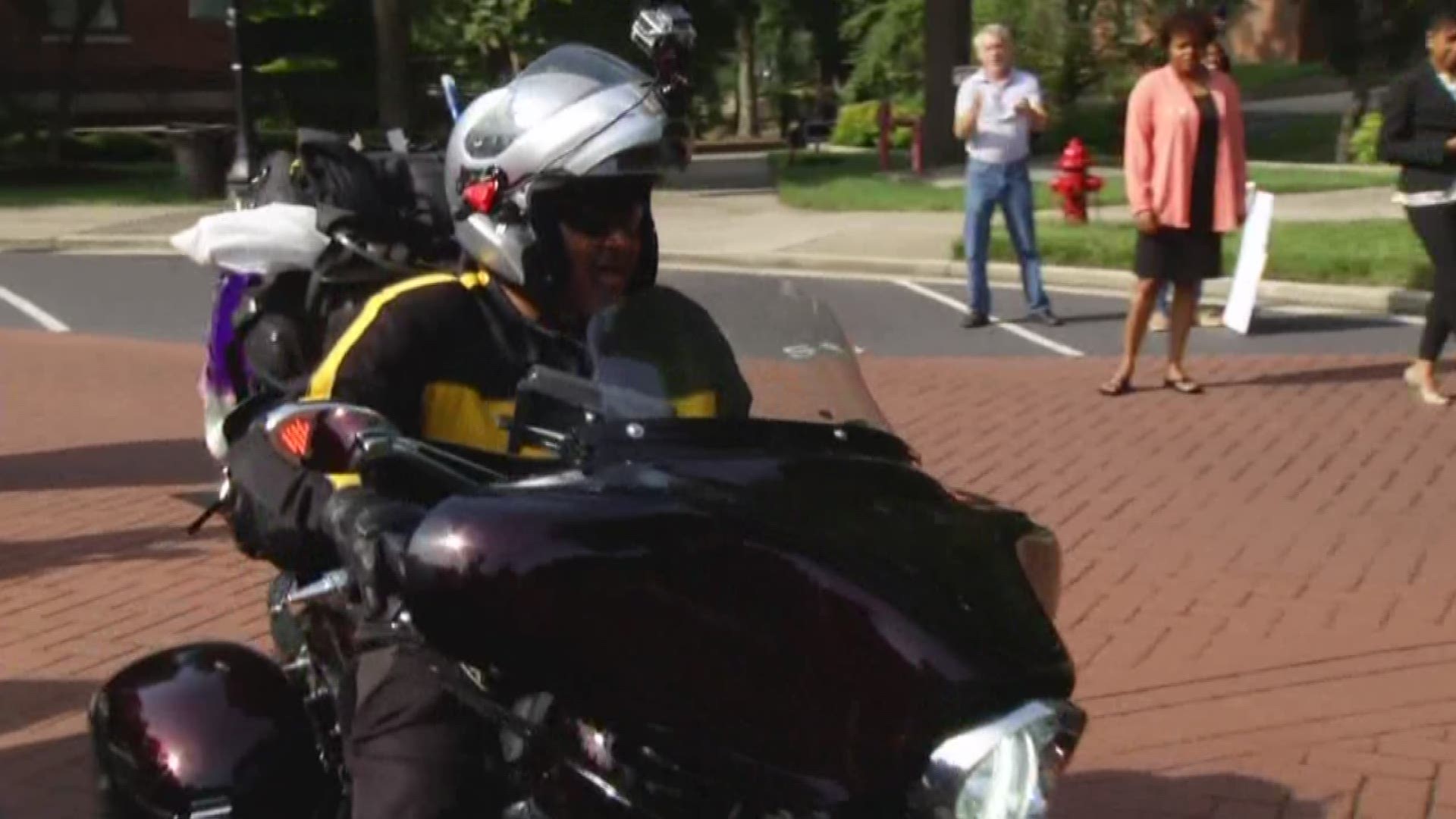 NC Professor Riding Motorcycle Cross Country For Mental Health ...