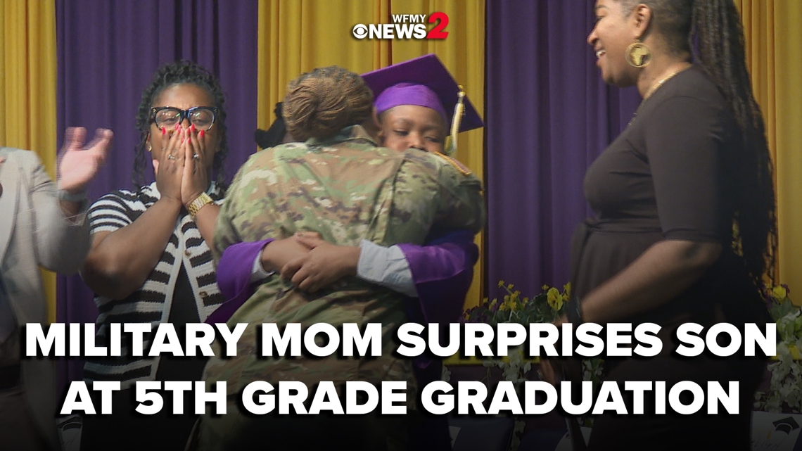 Army mom surprises son at 5th grade graduation | wfmynews2.com