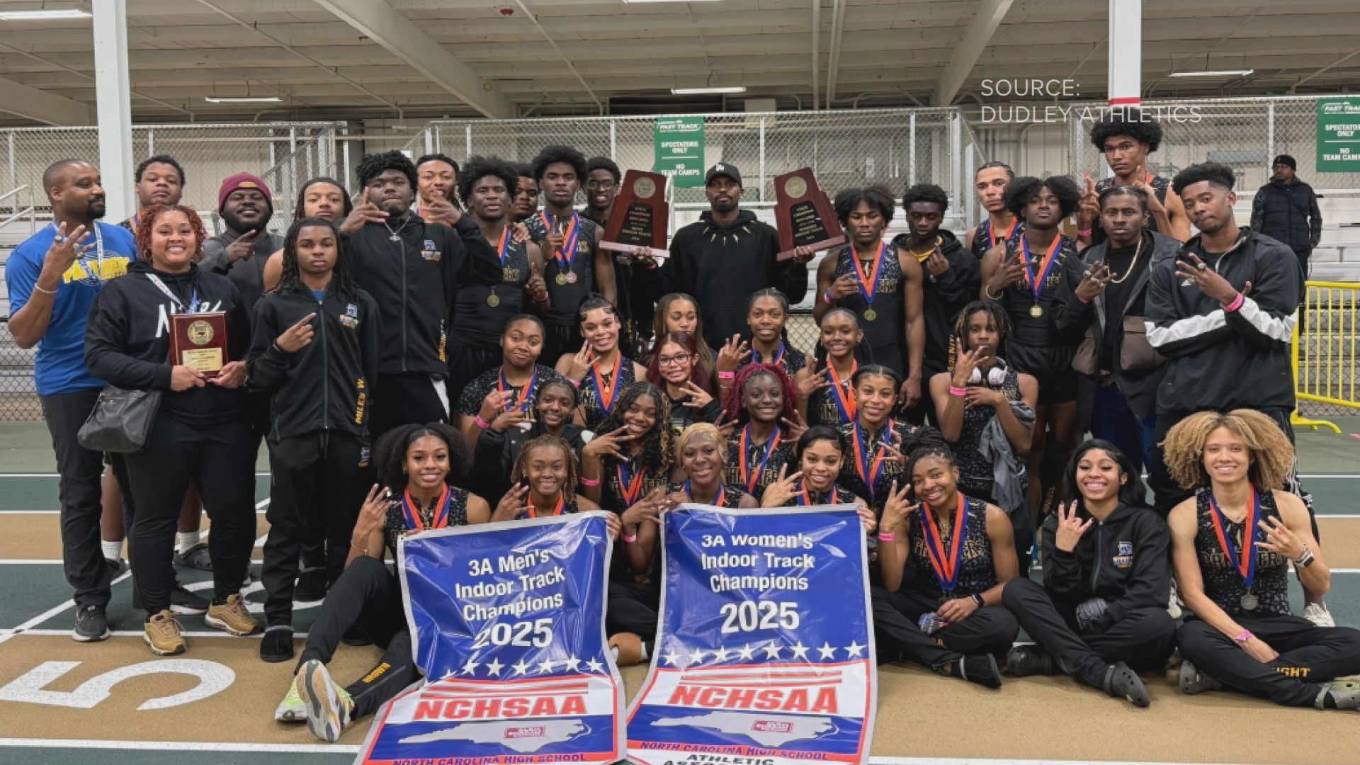Dudley Panthers win big at 3A Indoor Track and Field Championships ...