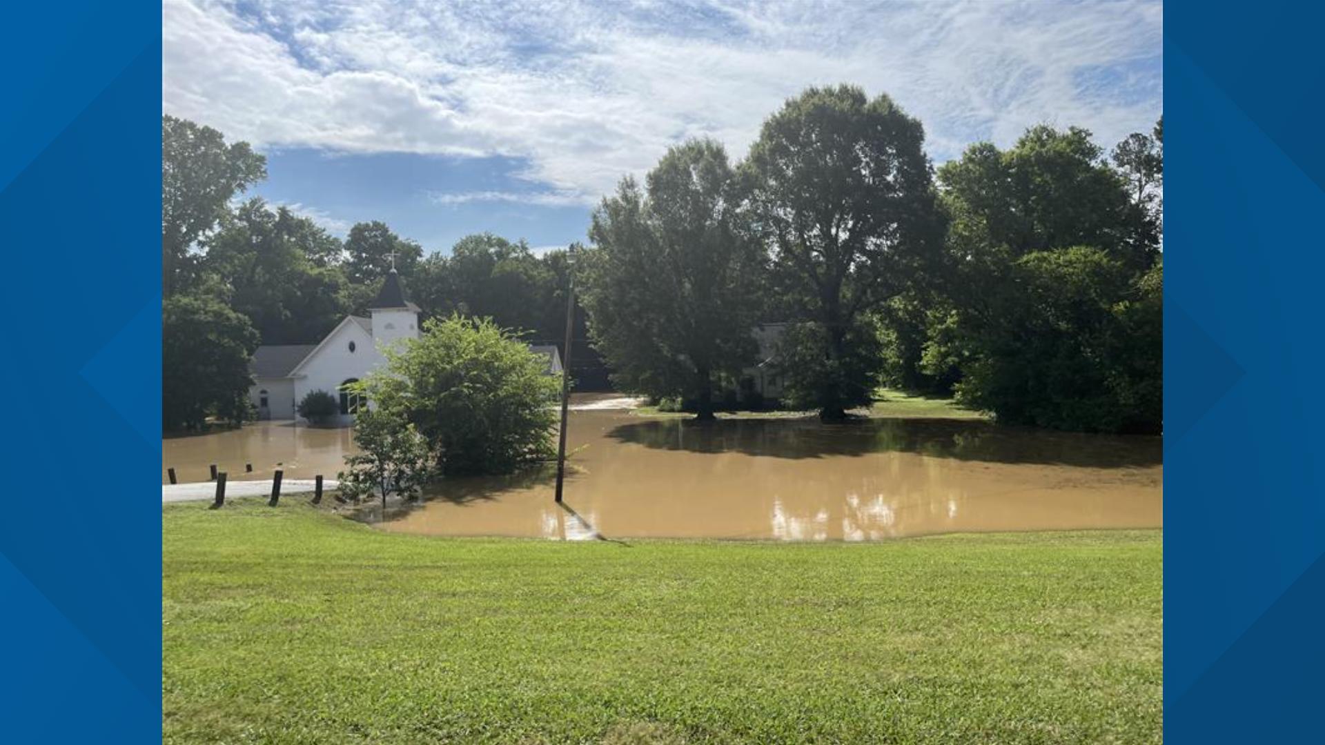 Flooding hits Mebane's water supply after Chantal storm | wfmynews2.com