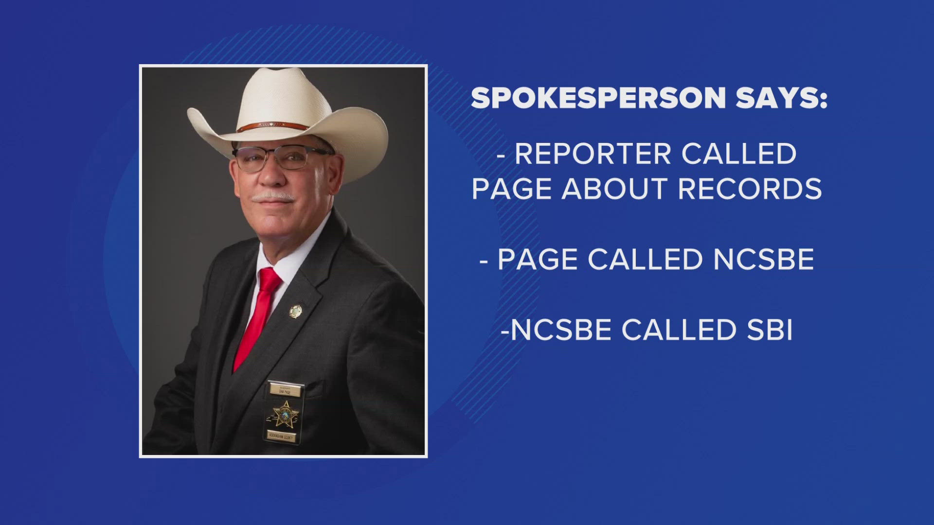 SBI investigating case involving Rockingham County Sheriff Sam Page | 2 ...