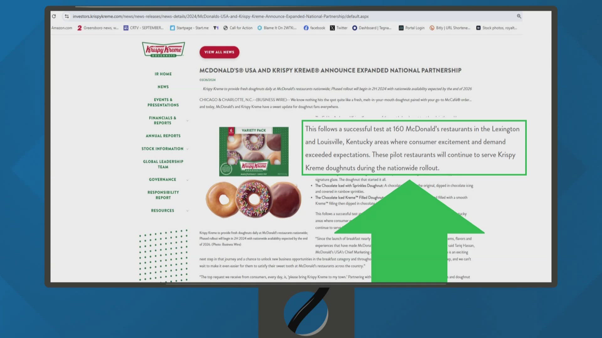 NC man files class action suit: Krispy Kreme pausing partnership with McDonald's | wfmynews2.com