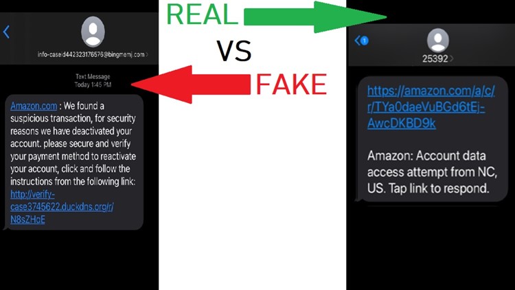 Amazon texts: Which ones are real and which ones are fake? | wfmynews2.com