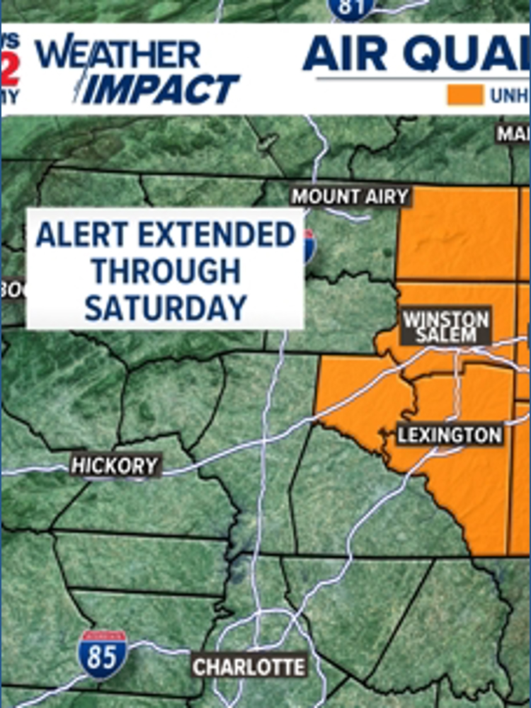 Code orange air quality alert for the Triad extended through Saturday ...