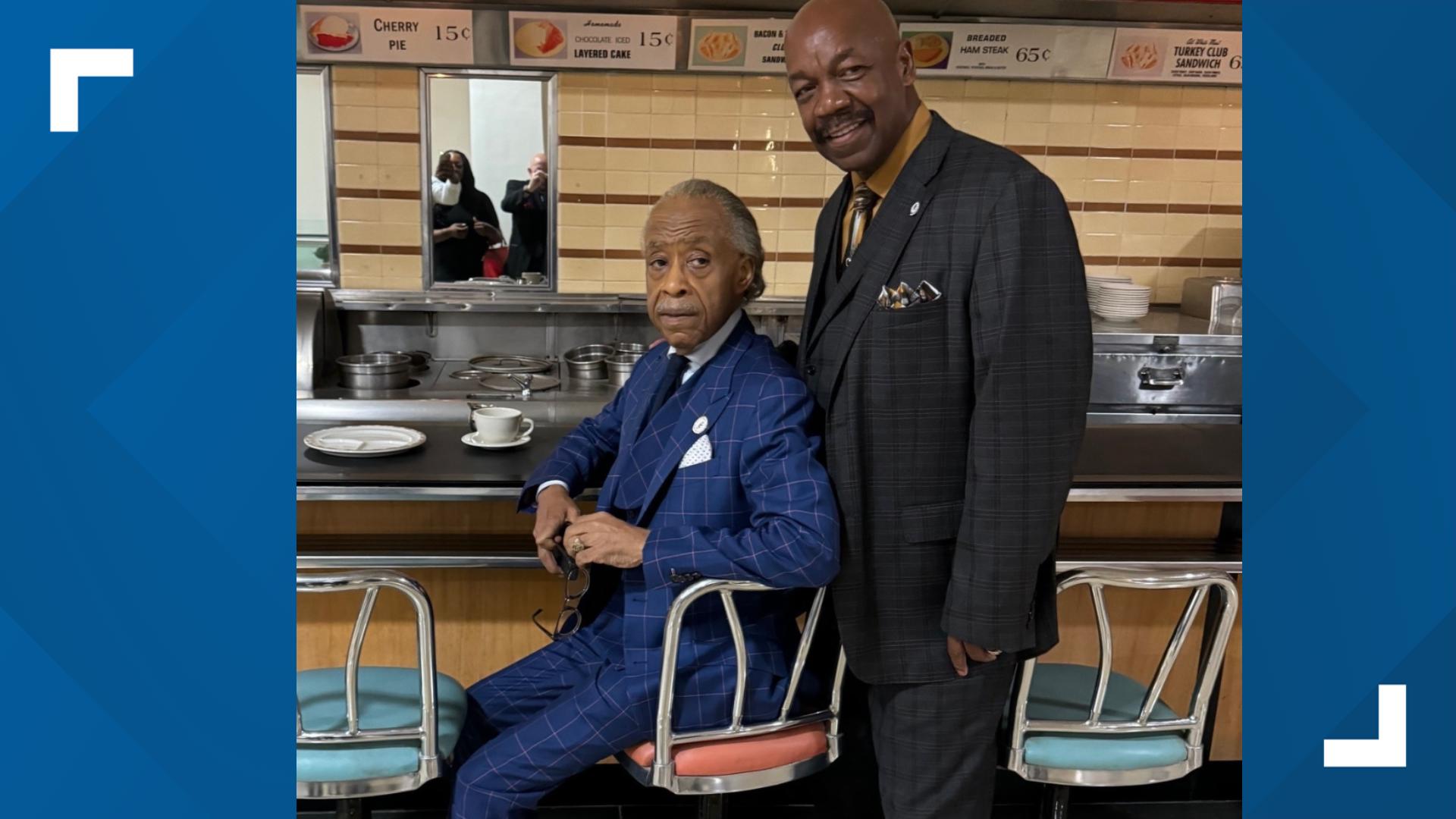 Rev. Al Sharpton visits International Civil Rights Center | wfmynews2.com