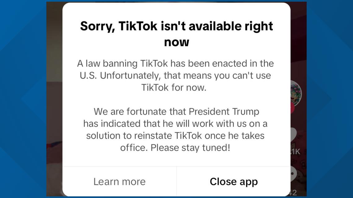 'Sorry, TikTok isn't available right now' | Is the social media app ...