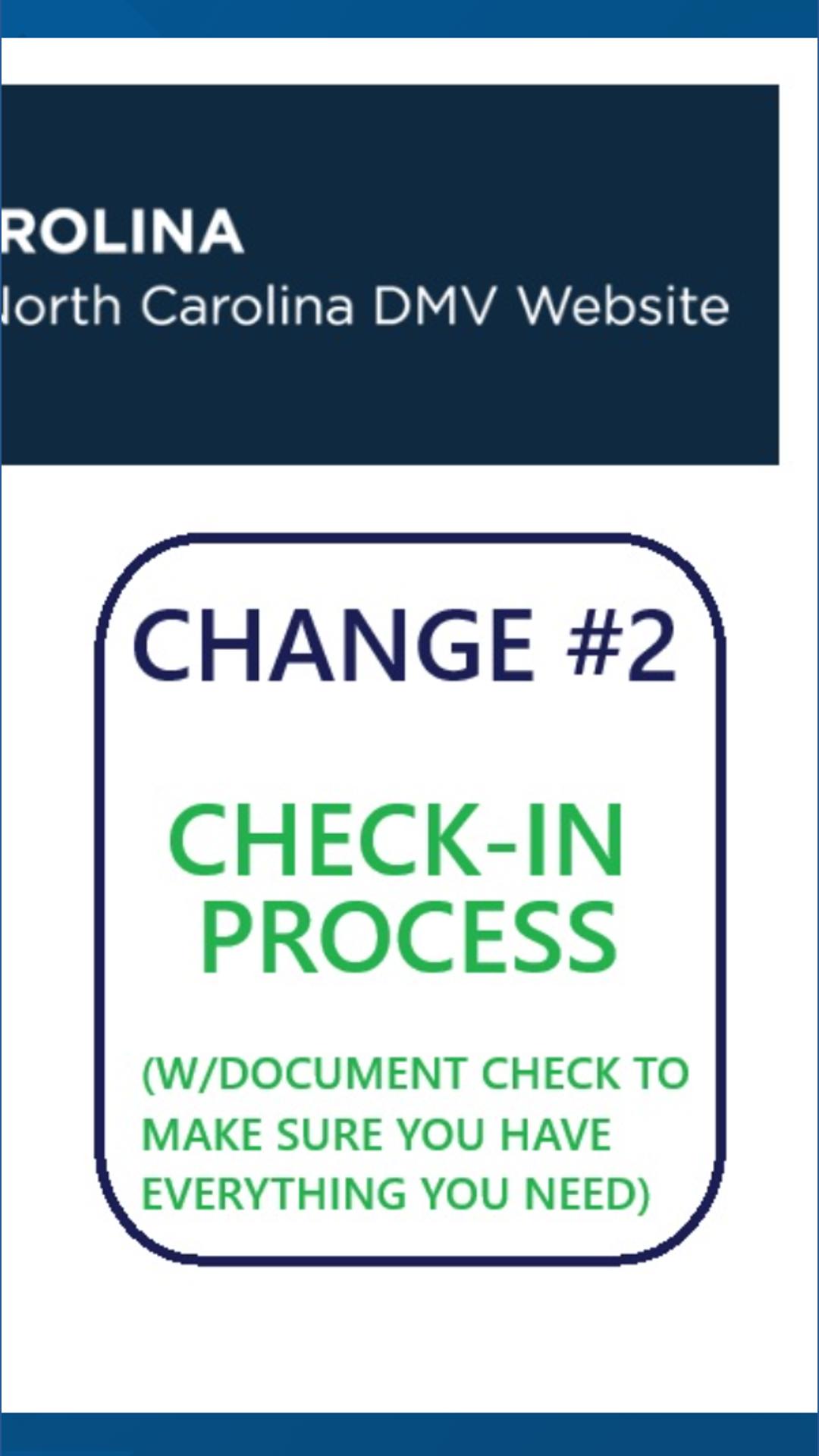 New NC DMV changes: Walk-ins all day & check-in process | wfmynews2.com