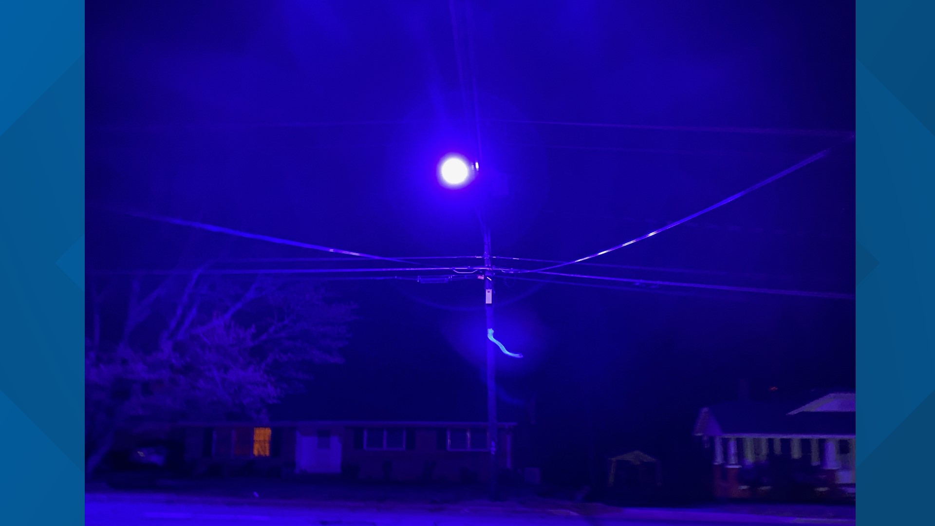 Some across the Triad seeing purple street lights a year later ...