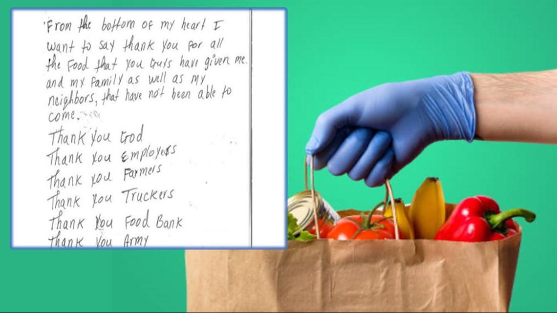 Second Harvest Food Bank of Northwest NC receives touching letter ...
