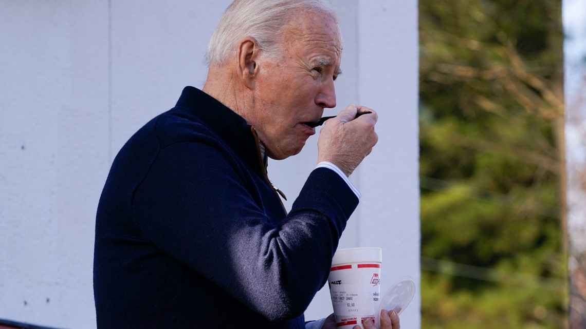 Biden stops by Cook Out for a milkshake | wfmynews2.com