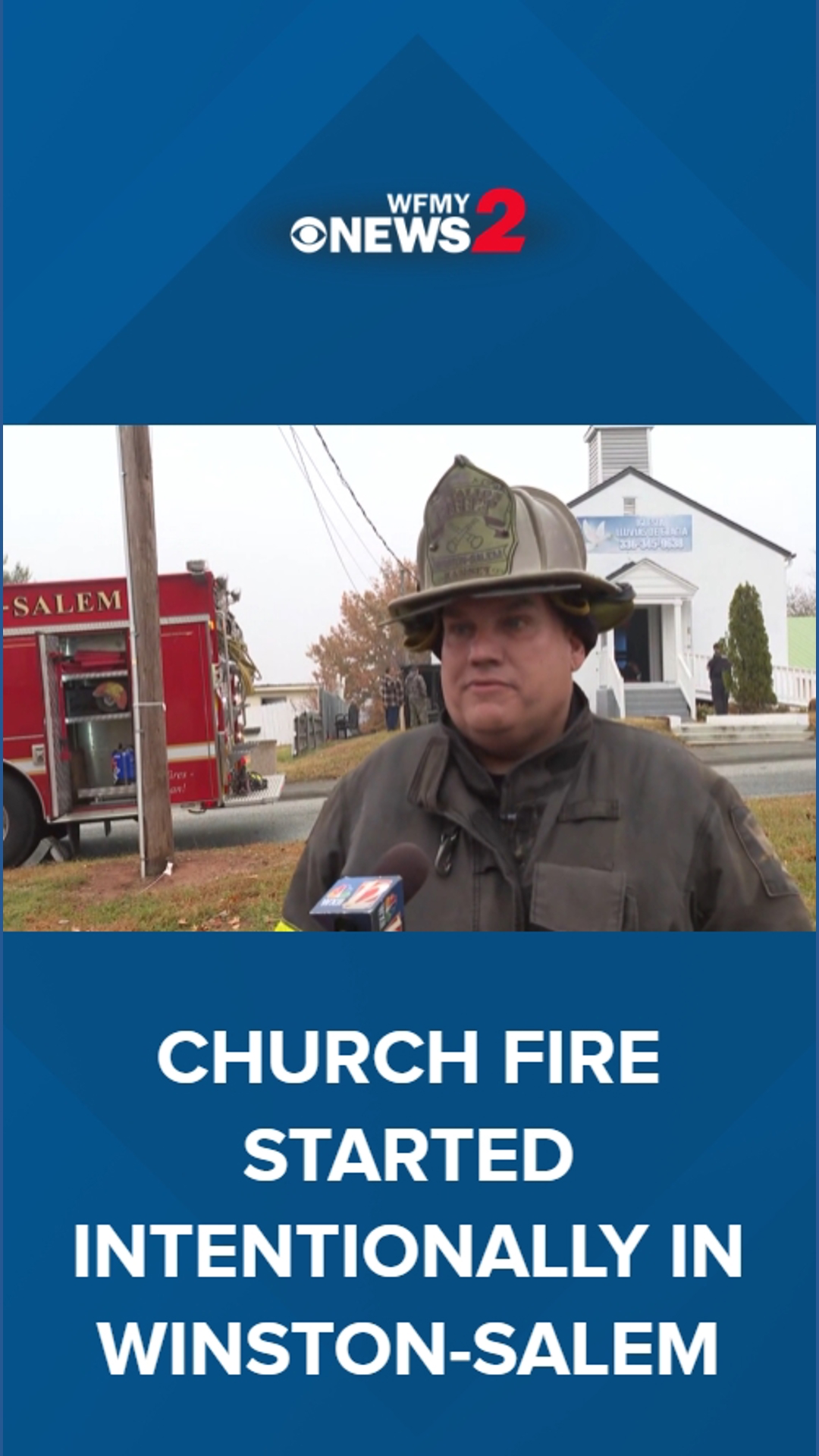 Church fire started intentionally in Winston-Salem: WSFD | wfmynews2.com
