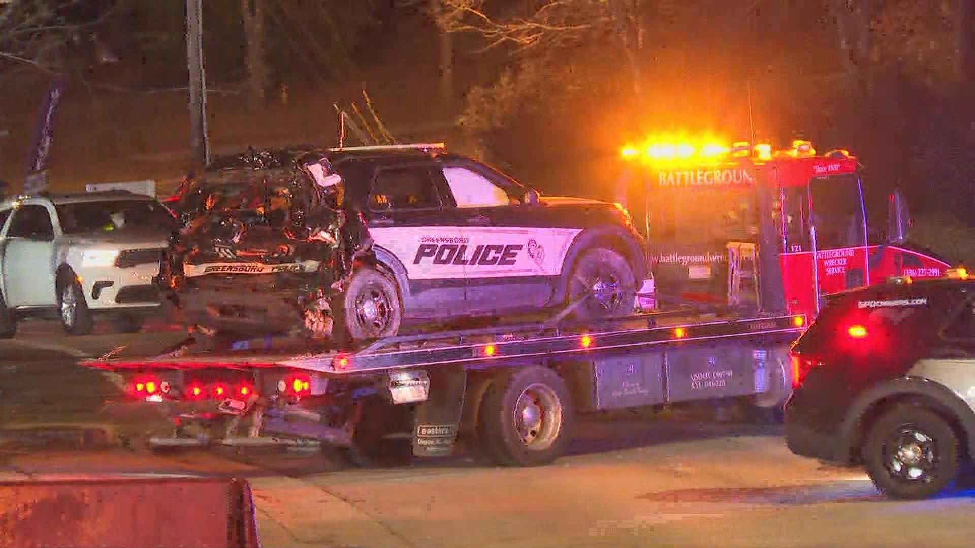 Witness watches as train hits police car on Hilltop Road | wfmynews2.com