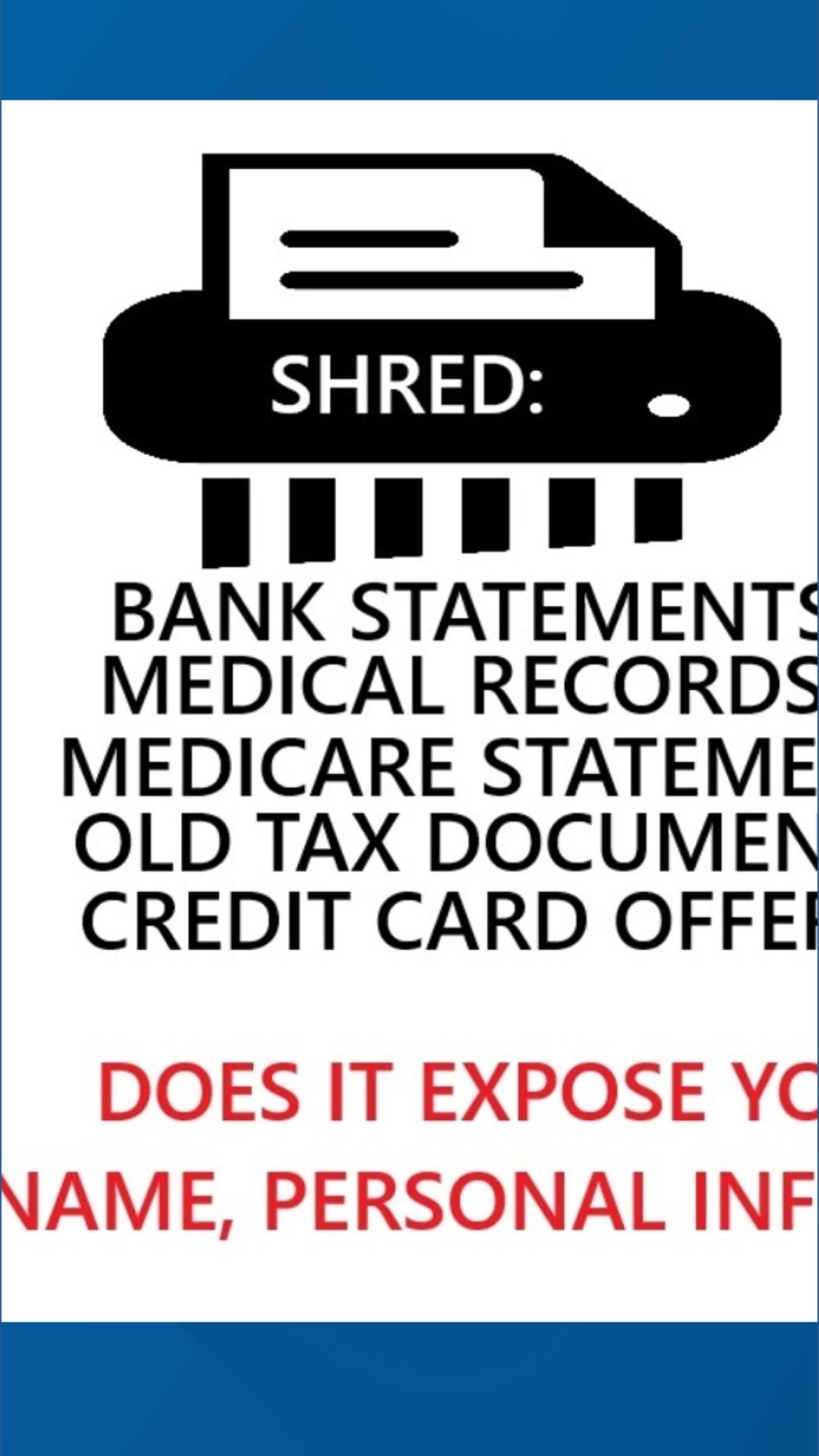 Shred it! The paperwork an mail you should always shred instead of ...