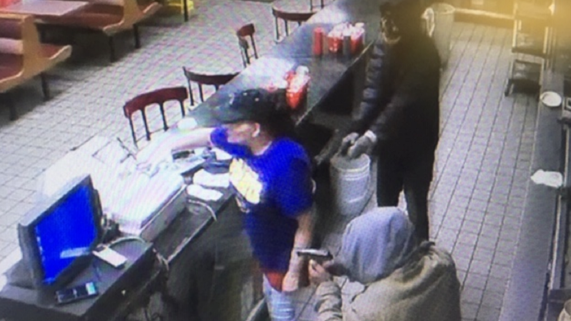 Surveillance Video Shows Masked Robbers Holding Diner Staff At Gunpoint ...