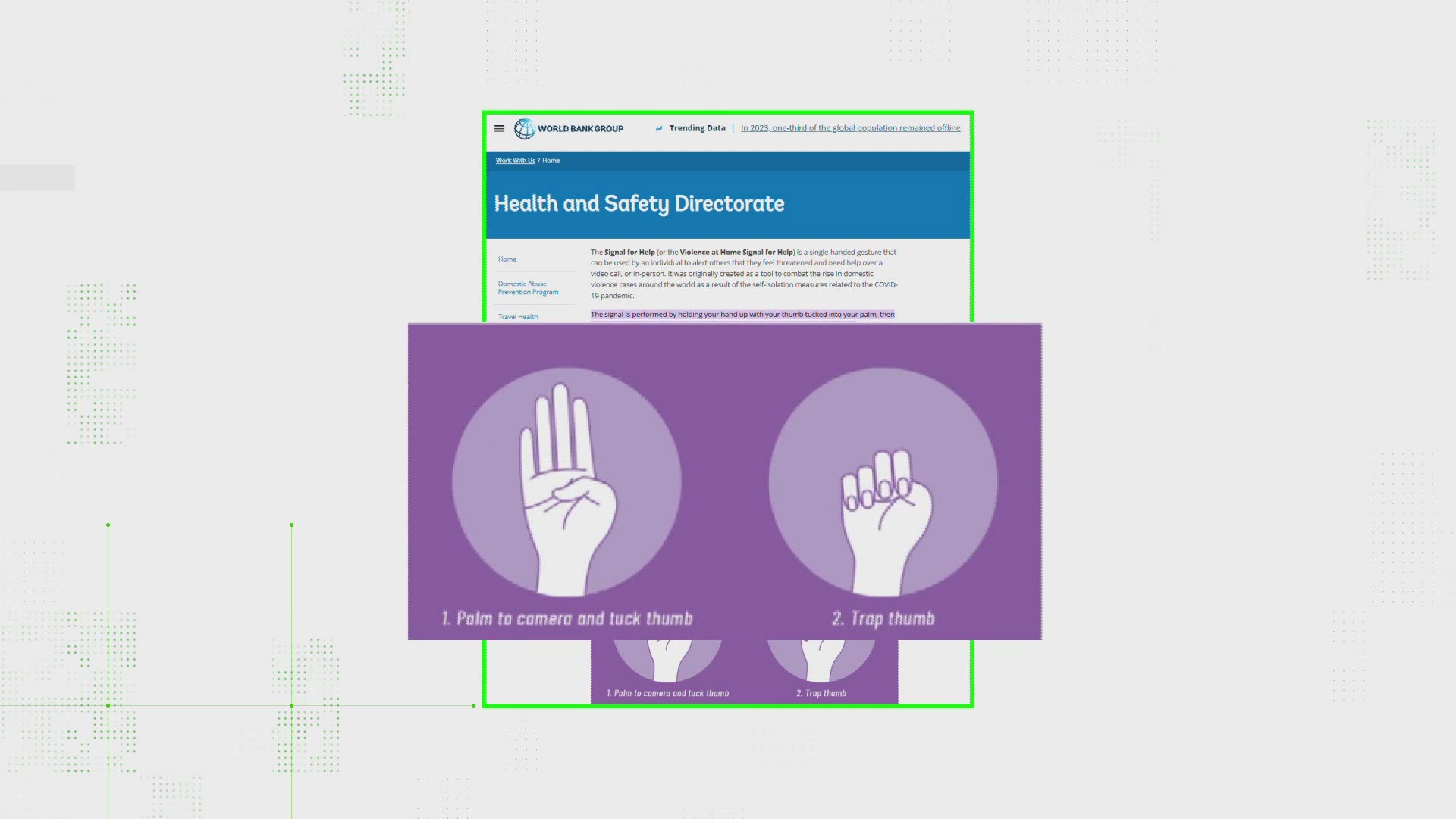 Would you recognize this 'universal help signal?' | wfmynews2.com