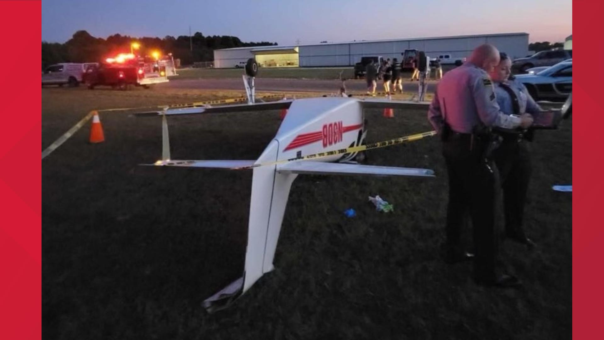 First responders on the scene of a small plane crash in Lexington ...