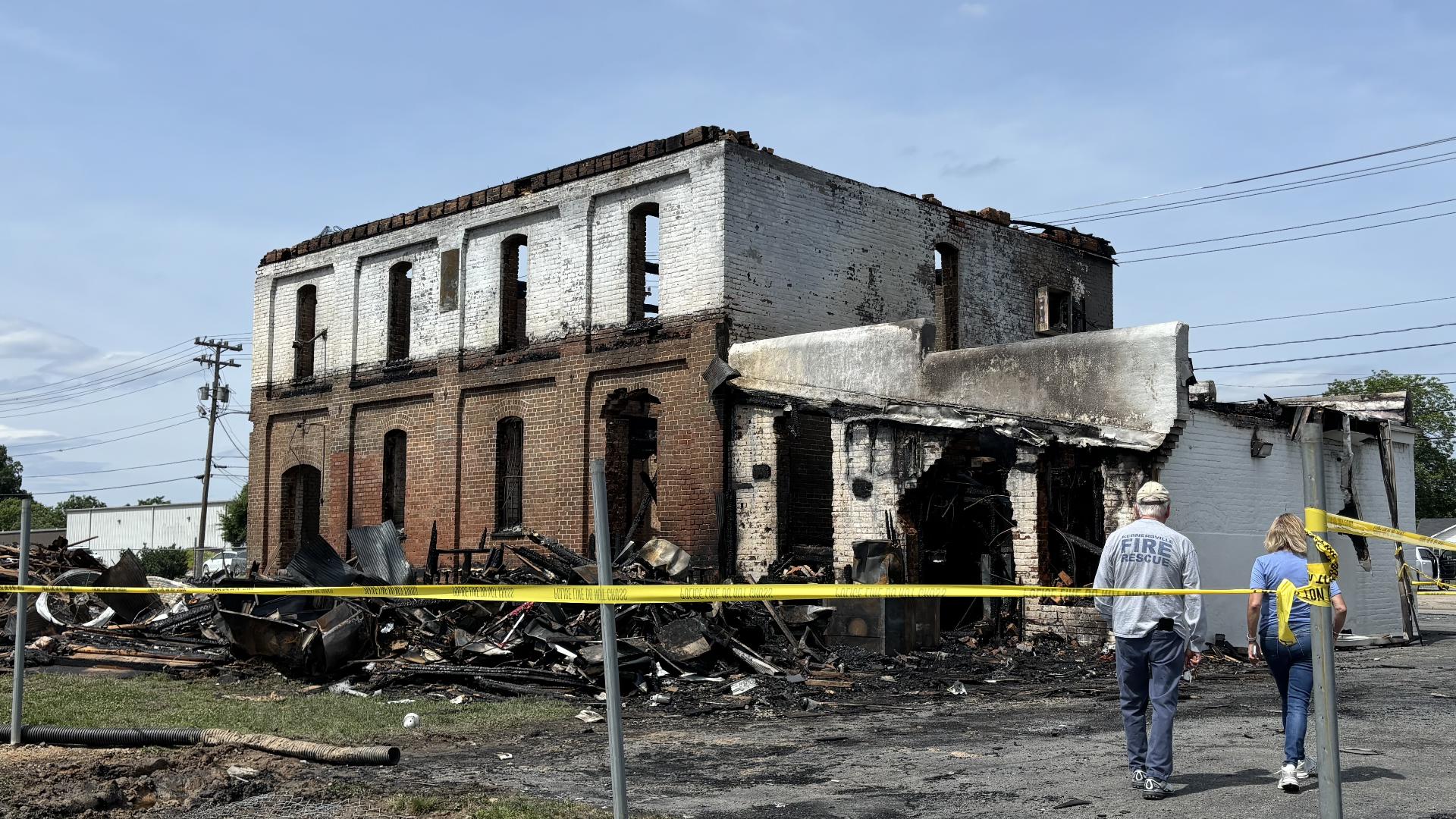 Historic Kernersville building lost to fire | wfmynews2.com