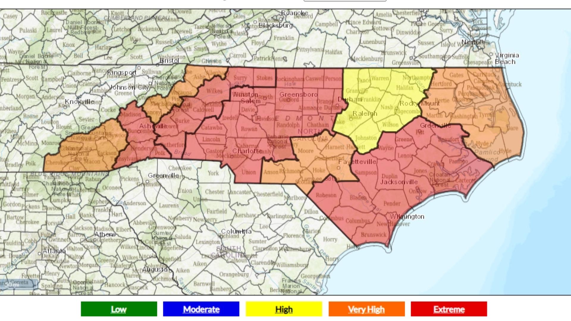 Multiple fires reported across the Triad during Red Flag Warning | wfmynews2.com
