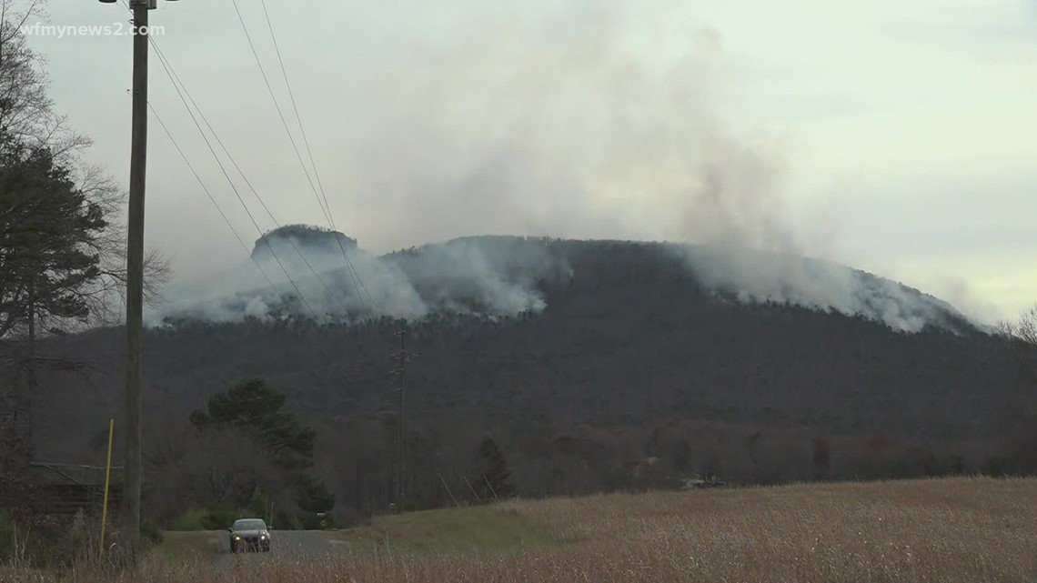 Pilot Mountain wildfire burns over 230 acres | wfmynews2.com