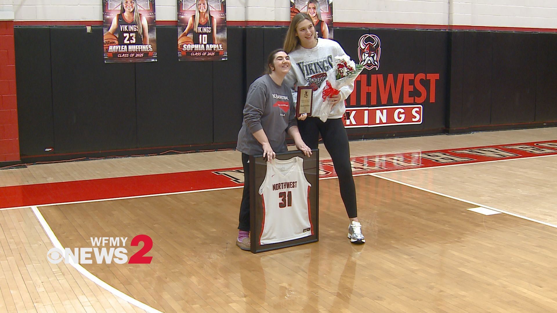 NW Guilford honors Elizabeth Kitley by retiring her No. 31 jersey ...