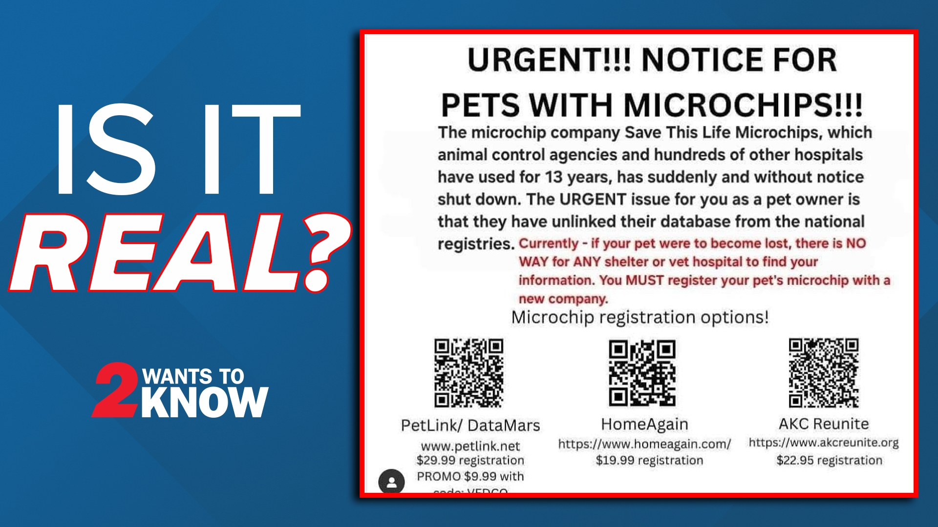 Are the microchip QR codes real? | wfmynews2.com