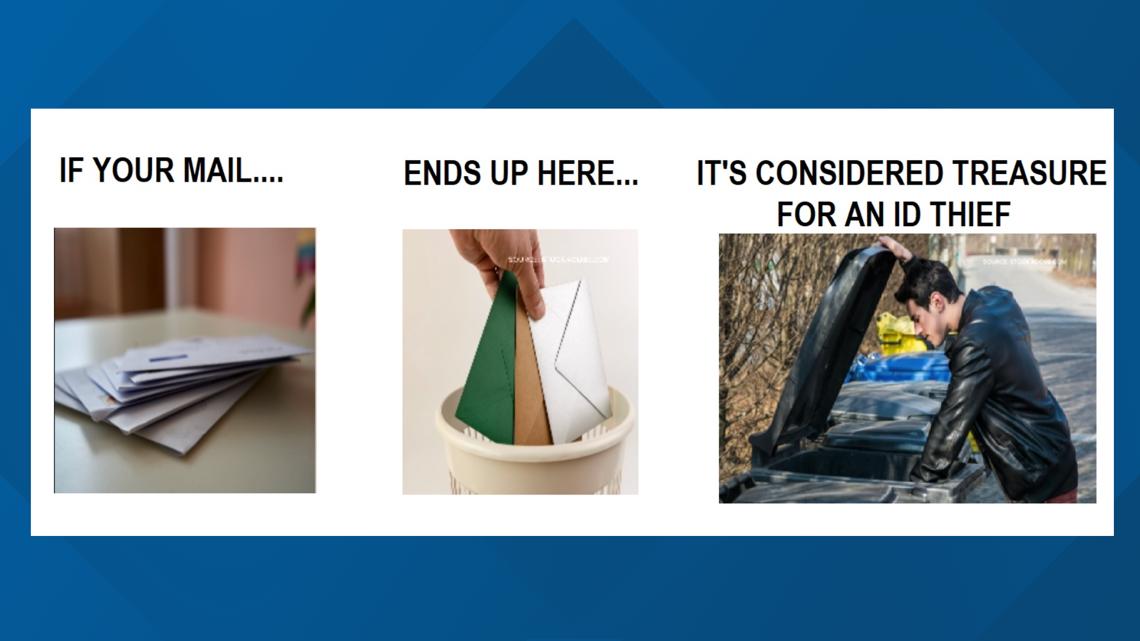 ID thieves steal your mail and paperwork out of your trash. | wfmynews2.com