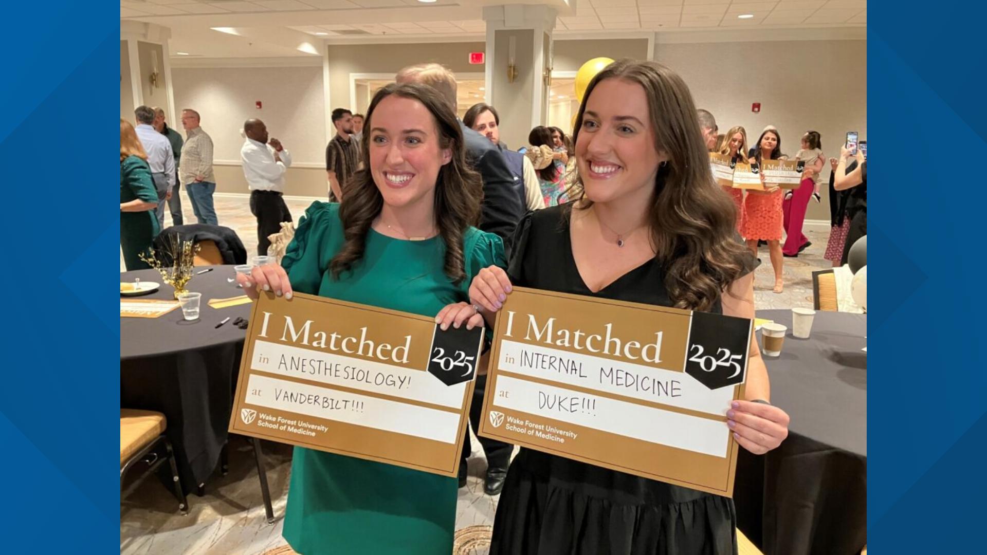Twin sisters match at top med schools in Tennessee and North Carolina ...