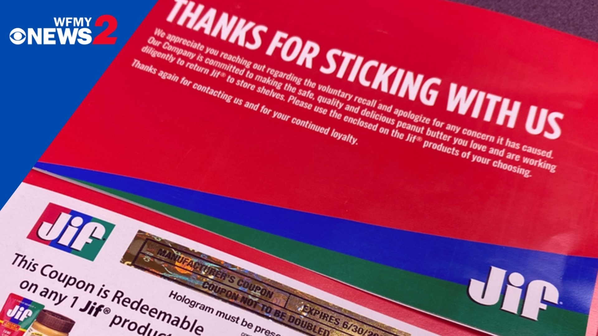 Jif reimbursement coupons are being sent out | wfmynews2.com