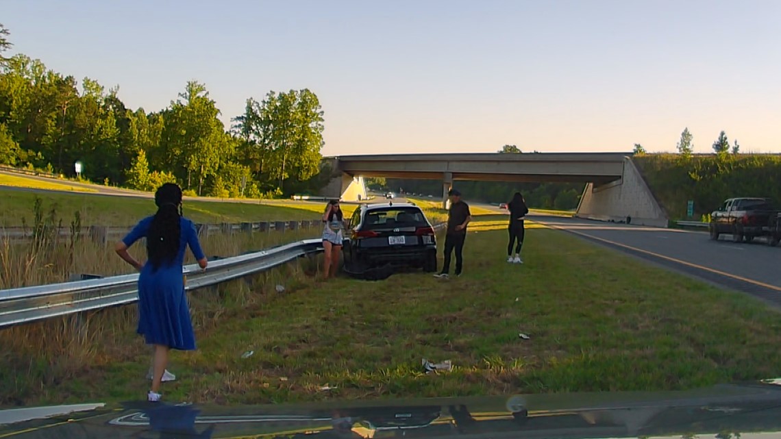 Woman charged after car ran off the road on I-73 in Randolph Co ...