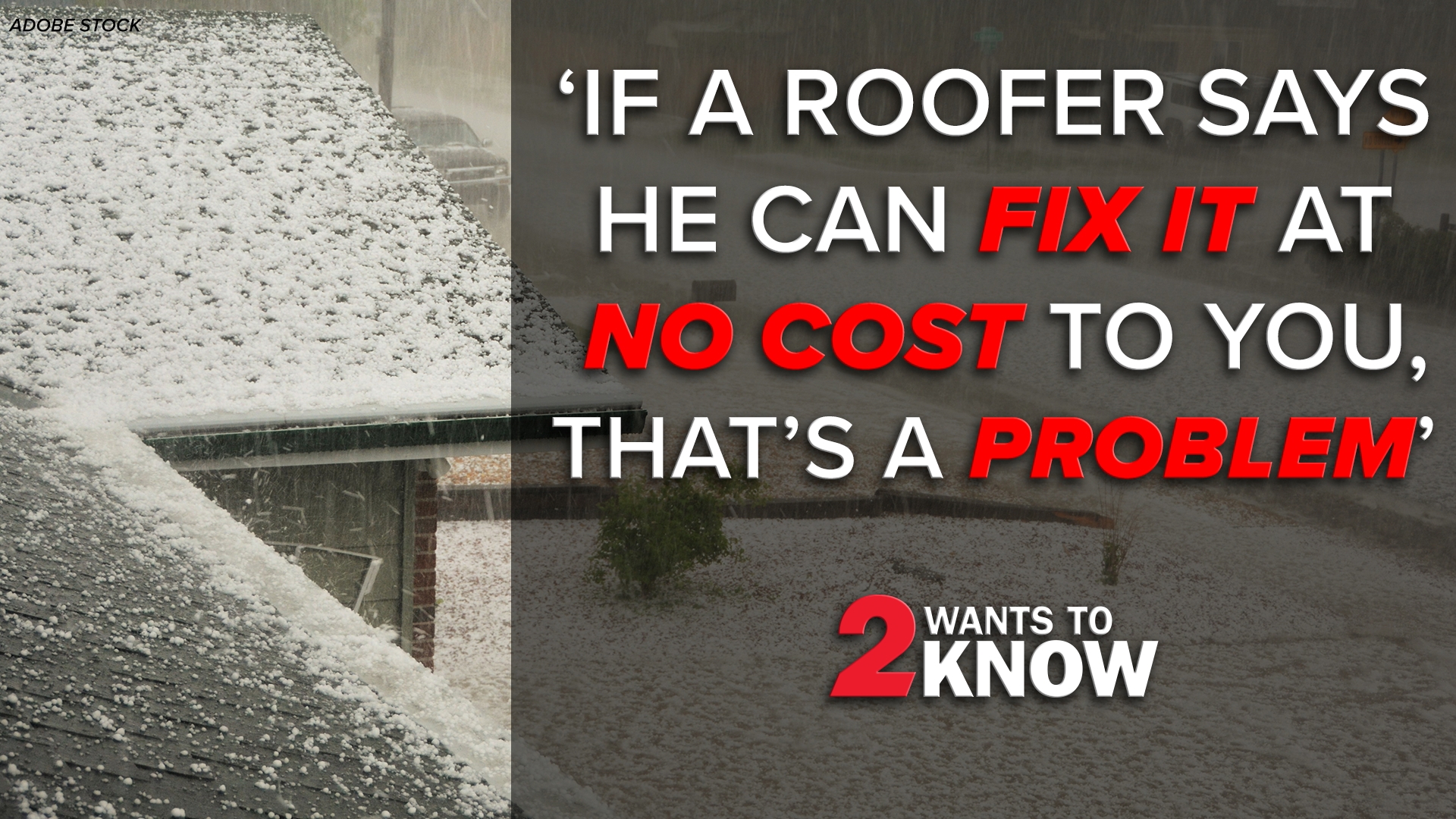Insurance and hail damage. What to know before you get your roof fixed ...