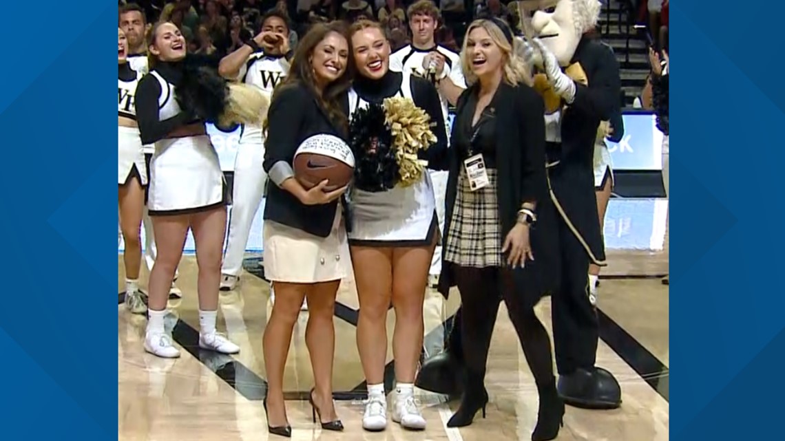 Wake Forest cheerleader returns after stroke | wfmynews2.com