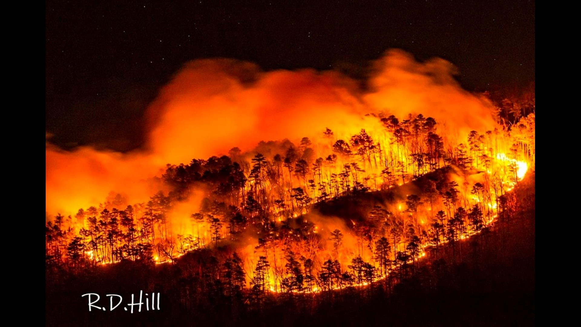 Firefighting crews working to put out blaze on Pilot Mountain ...