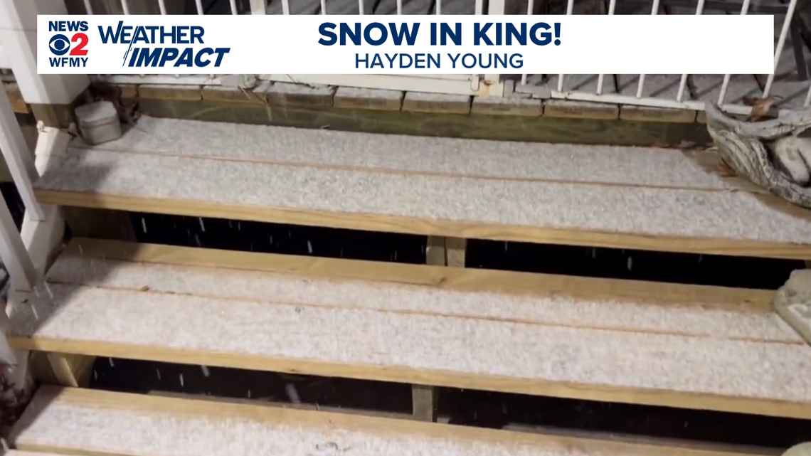 Snow falling in North Carolina! Look at the pictures | wfmynews2.com