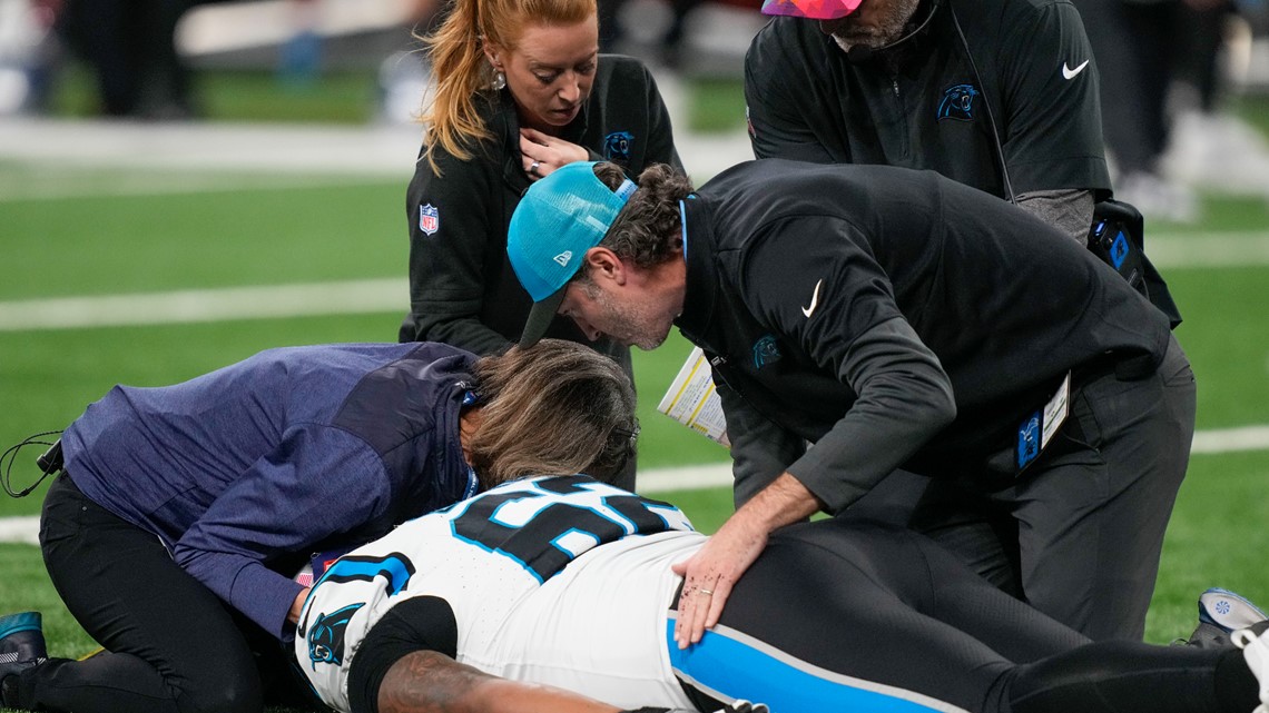 Panthers rookie guard in hospital with neck injury | wfmynews2.com