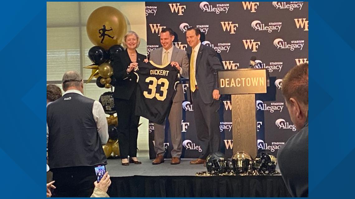 Jake Dickert will be introduced as the head football coach for WFU ...
