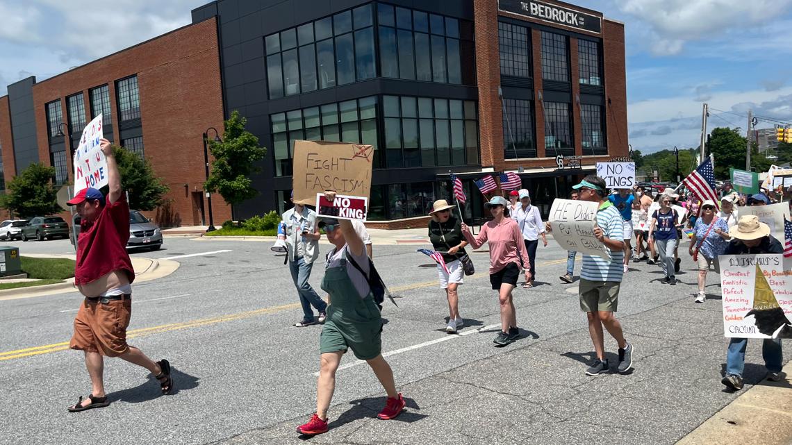 "No Kings" protest in High Point, NC | wfmynews2.com