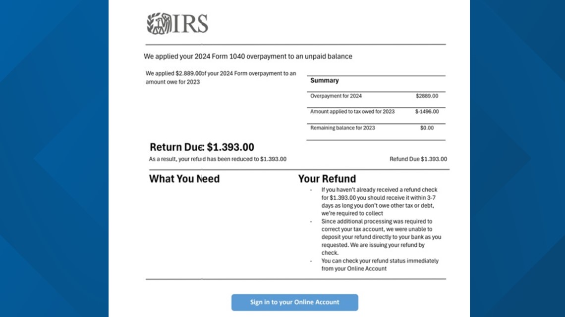 Man warns neighbors about IRS email scam on Nextdoor app | wfmynews2.com