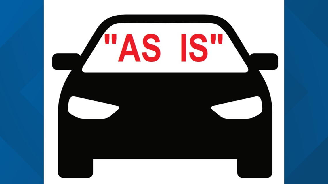 When a used car is sold "As Is" you have no recourse if it's bad ...