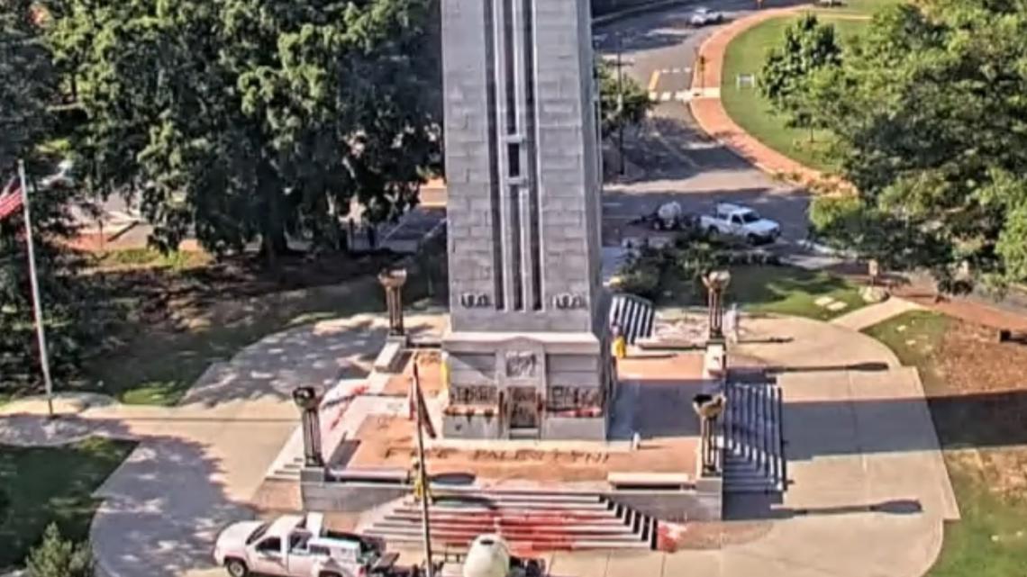NC State bell tower vandalized | wfmynews2.com