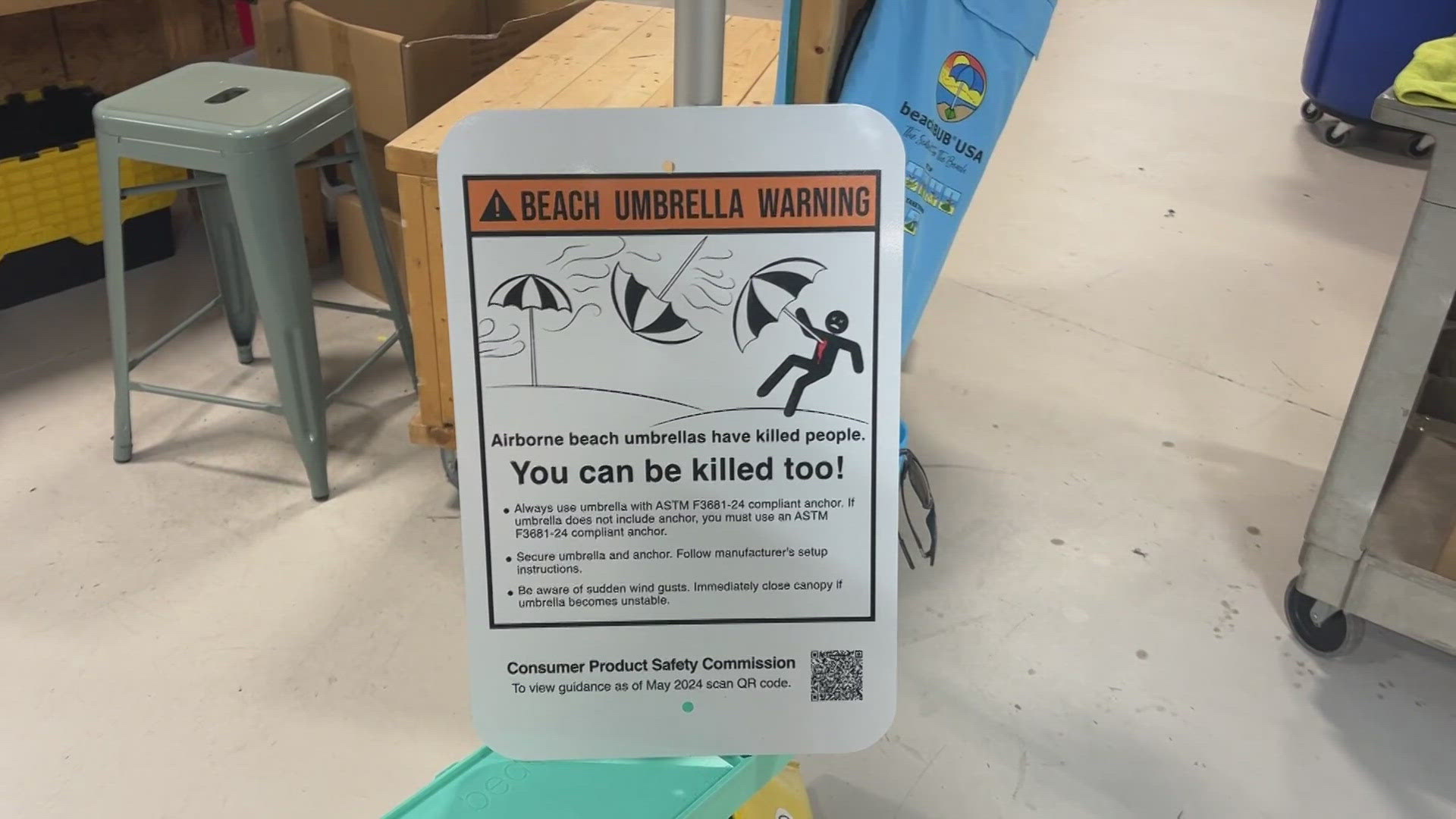 Beach umbrella safety upgrades to protect beachgoers | wfmynews2.com